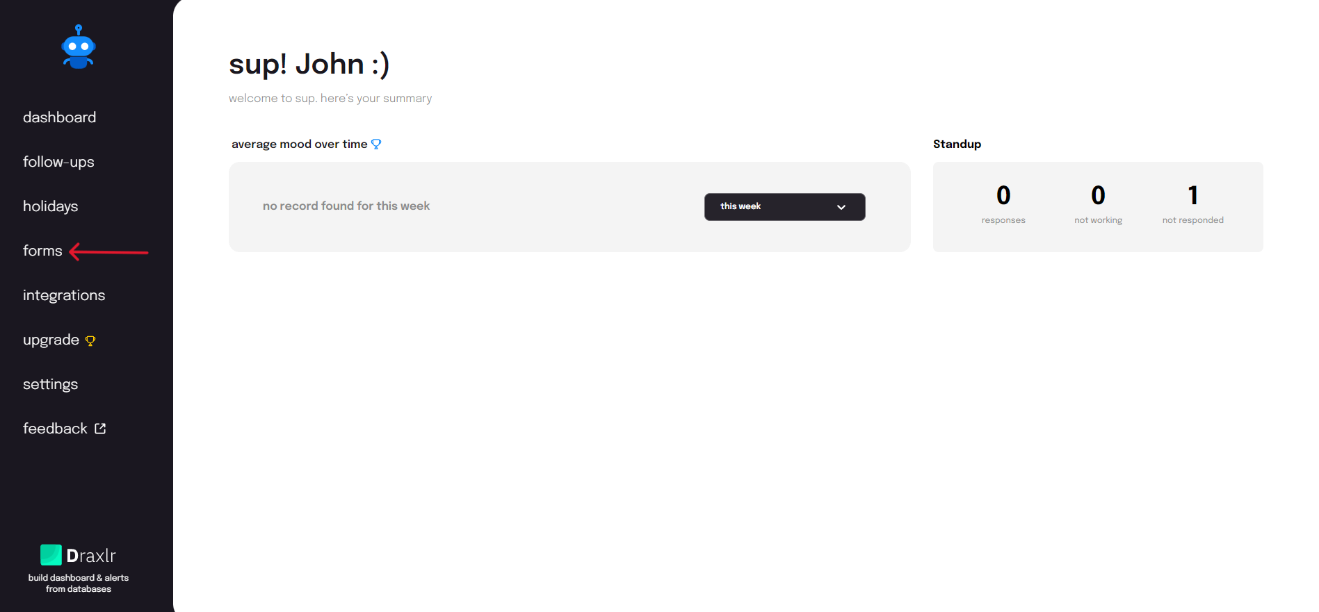 Sup Bot - Best Standup Bot for Slack, MS Teams, and Webex
