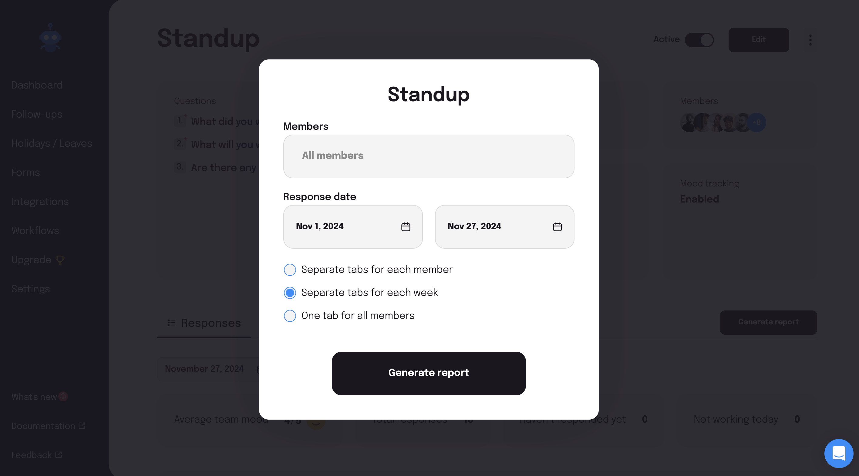 Sup Bot - Best Standup Bot for Slack, MS Teams, and Webex